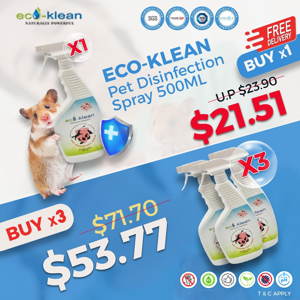 Eco-Klean Pet Disinfectant Spray 500ml Promotion – Eco-klean